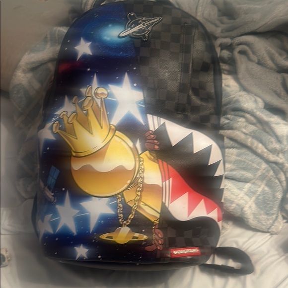 Sprayground | Bags | Sprayground Black And Blue Urban Backpack With ...